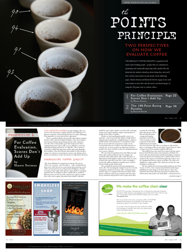 The Points Principle | PDF | Coffee | Taste