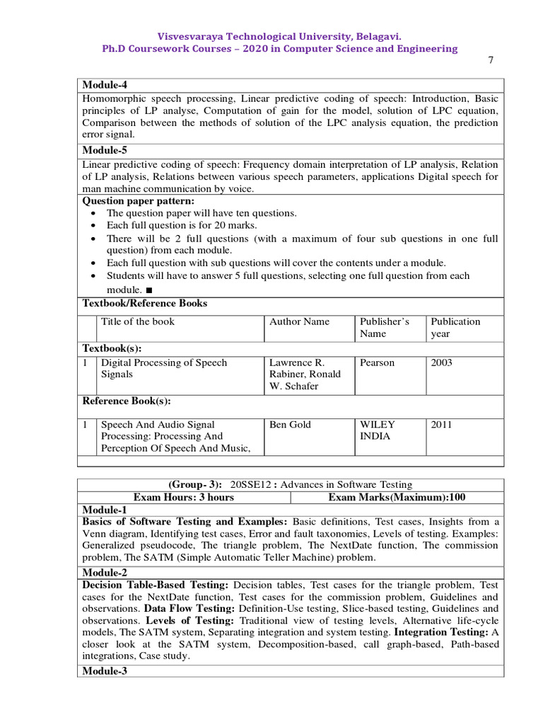 203CS006-Advances in Software Testing. | PDF | Object Oriented ...