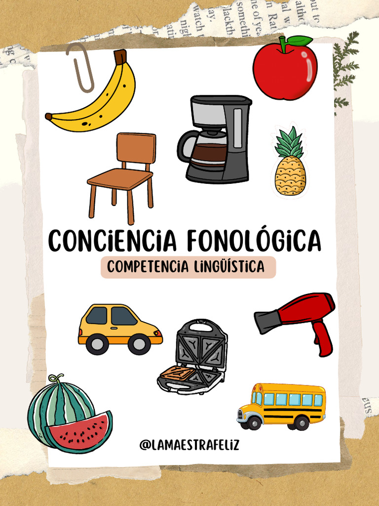 Actividades de Conciencia Fonológica | PDF | Palabra | Sílaba