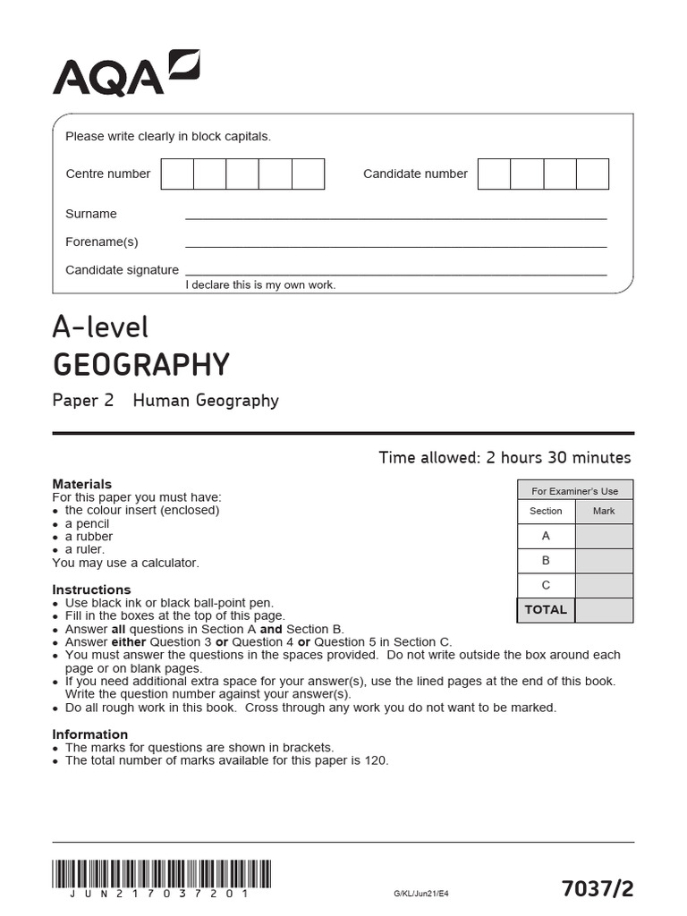 Aqa 70372 QP Nov21 CR | PDF Aqa 70372 QP Nov21 CR | PDF