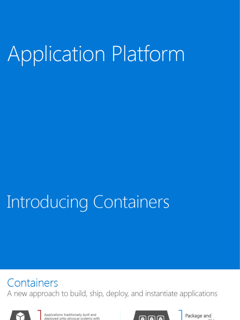 2016-Application Platform | PDF | Hyper V | Virtual Machine