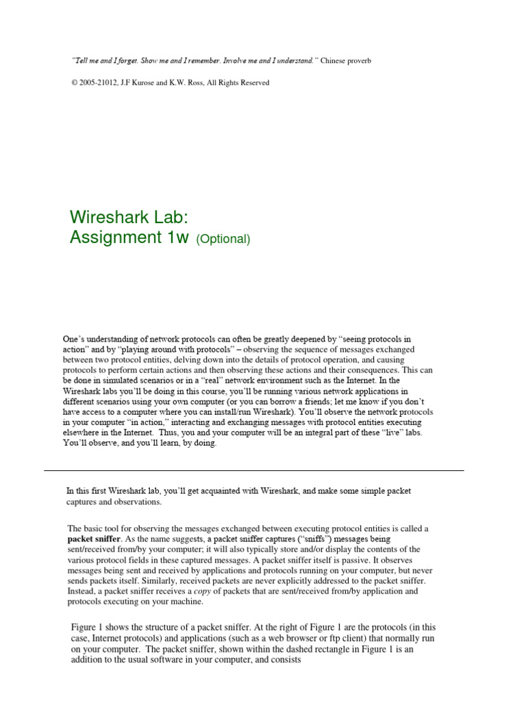 Assignment 1 W | Download Free PDF | Internet Protocol Suite | Internet Protocols