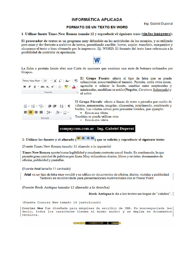 Formato de Un Texto en Word | PDF