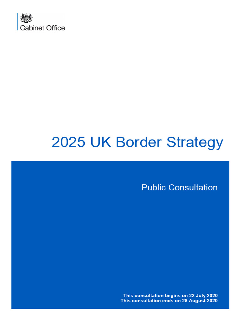JT - 2025 - UK Border - Strategy - Condoc | PDF | United Kingdom