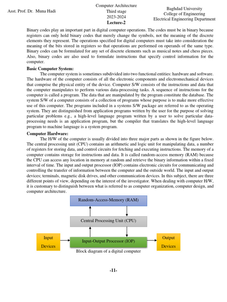 Lecture 2 | Download Free PDF | Computer Data Storage | Central Processing Unit