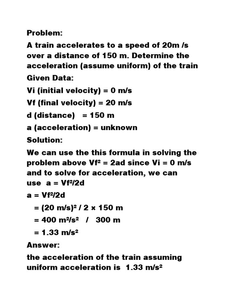 Science Word Problem With Answer and Solution | PDF