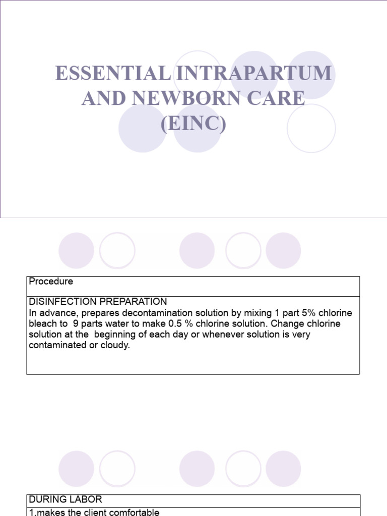 EINC | PDF | Childbirth | Infants