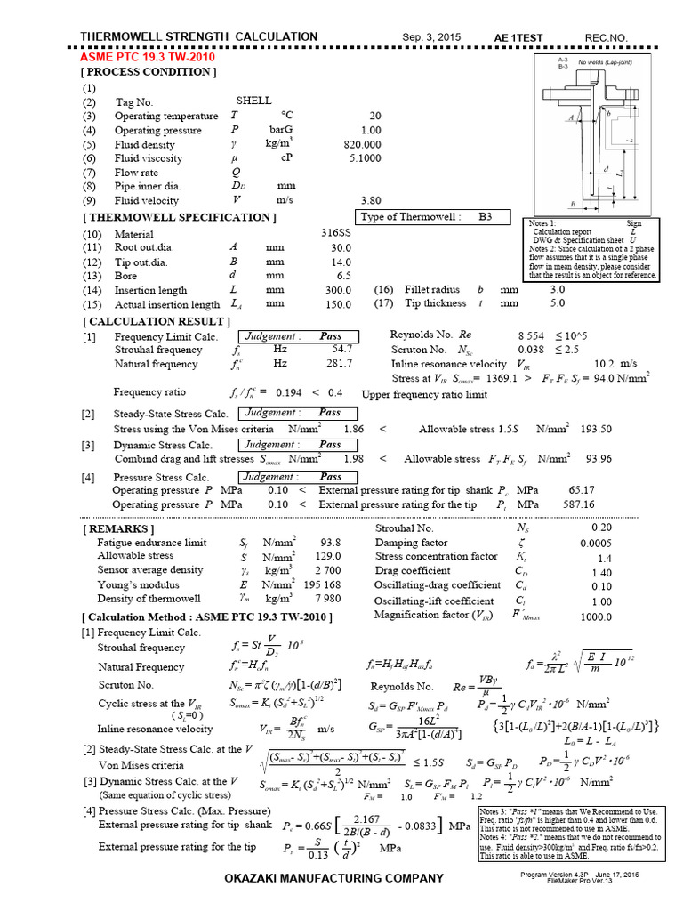 Fórmulas para Cálculo(T_W_Strength_Calc_ASME_TW2010) | PDF | Dynamics ...
