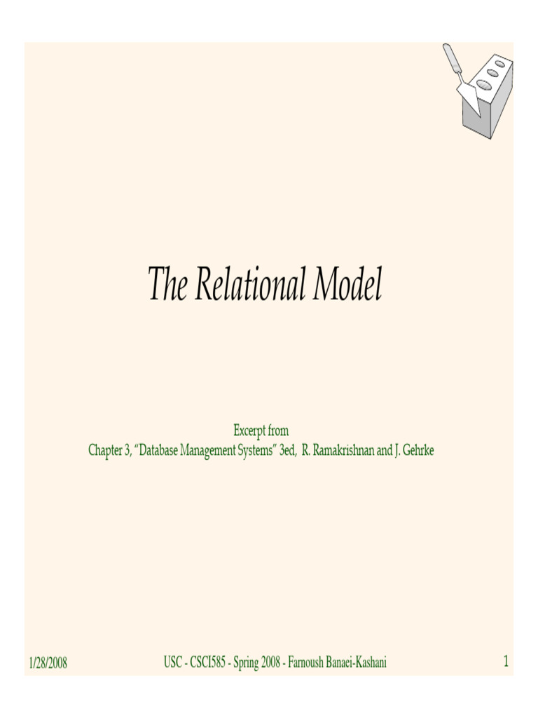 Relational | PDF | Relational Database | Relational Model Relational | PDF | Relational Database | Relational Model