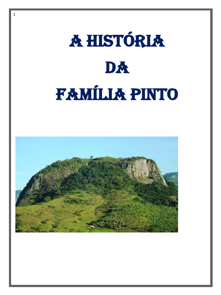 A História Da Família Pinto | PDF | Família | Leite