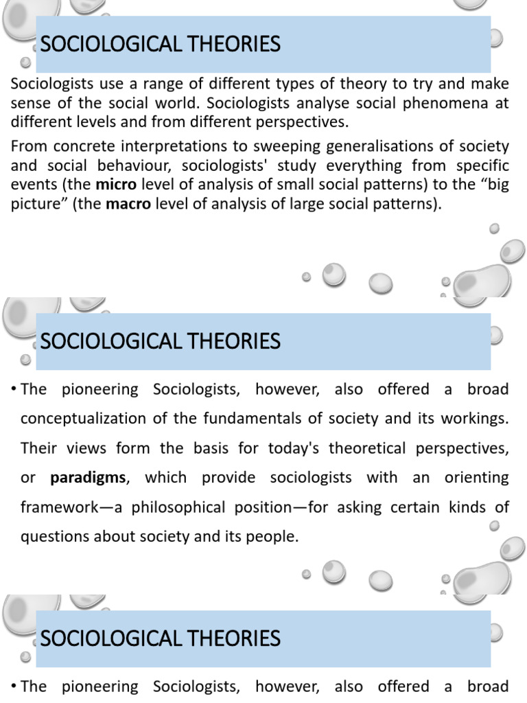 Introducing Sociology (Sociological Theories) | PDF | Sociology | Society