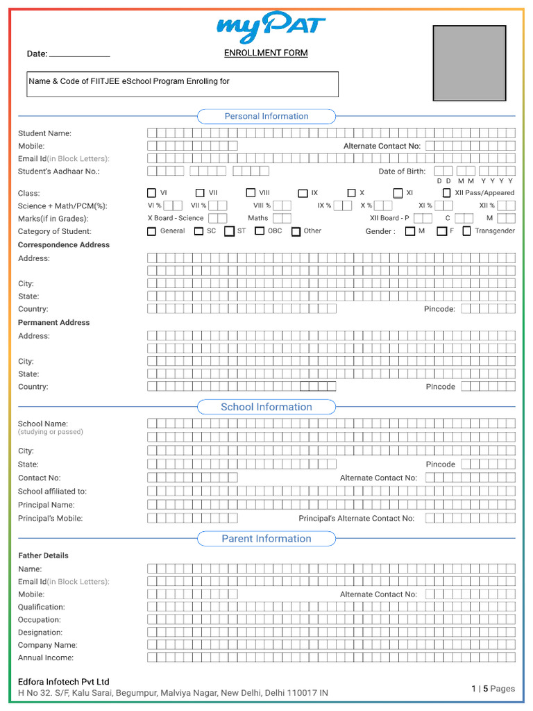 GlorifireEnrollmentForm Compressed 20240404105451 | PDF | Arbitration | Cheque