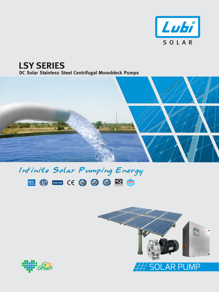 DC Surface Solar SS Pumps | PDF | Pump | Water