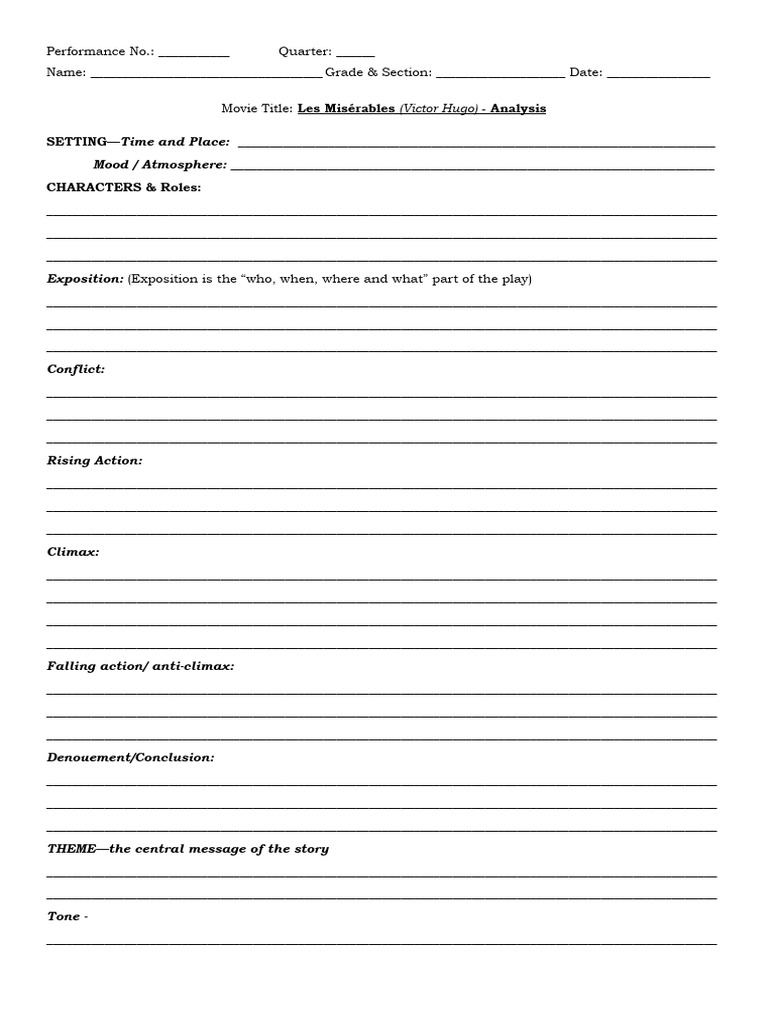 Les Miserables Movie Analysis | PDF | Musical Compositions