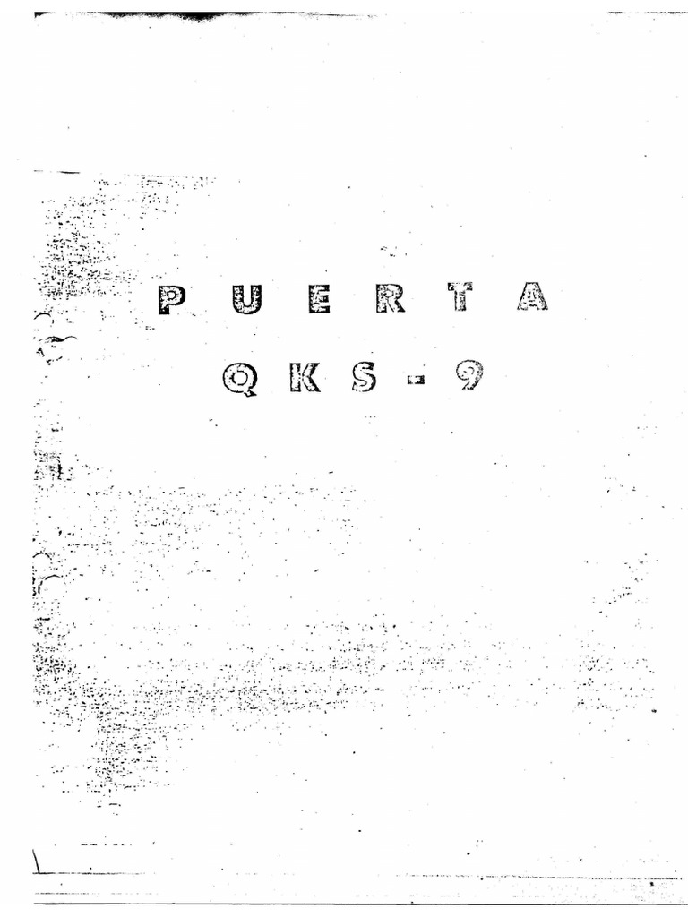 Puerta QKS 9 Schindeler | PDF