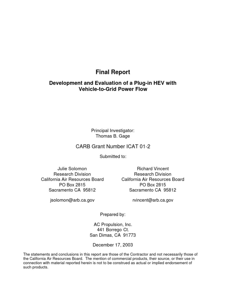 ICAT 01-2-V2G-Plug-Hybrid | PDF | Hybrid Electric Vehicle | Plug In Hybrid