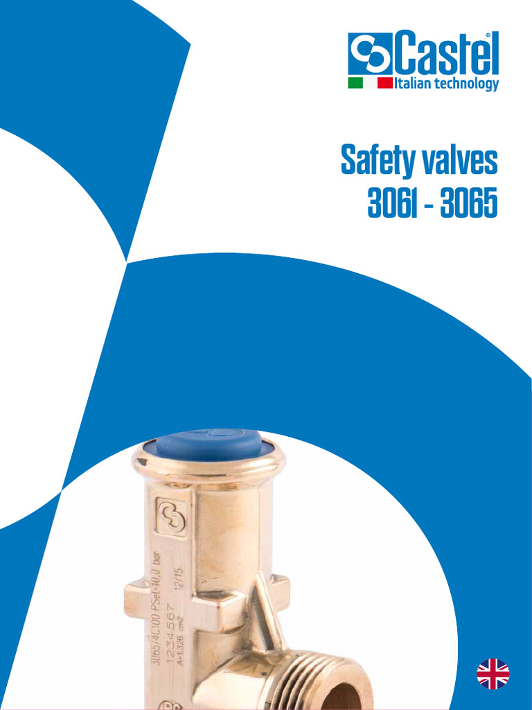 CASTEL Brochure Safety Valves 3061 3065 - EN | PDF | Valve | Pump