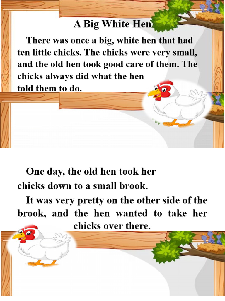 A Big White Hen | PDF