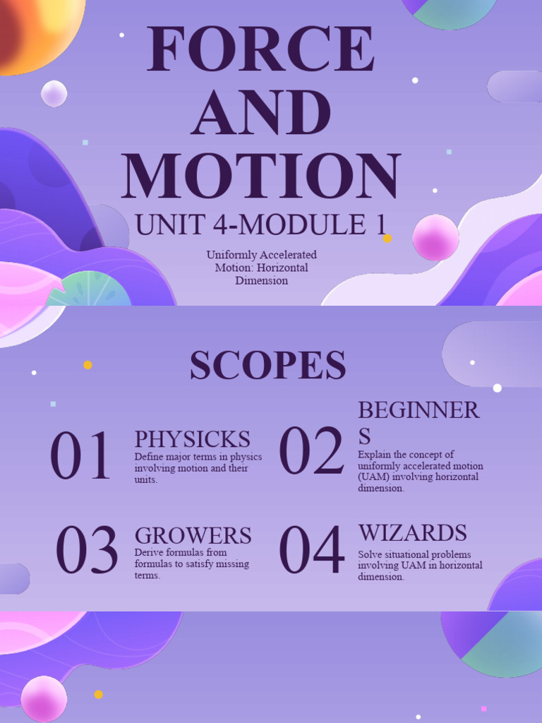 Motion Graphics App Pitch Deck by Slidesgo | PDF | Acceleration | Velocity