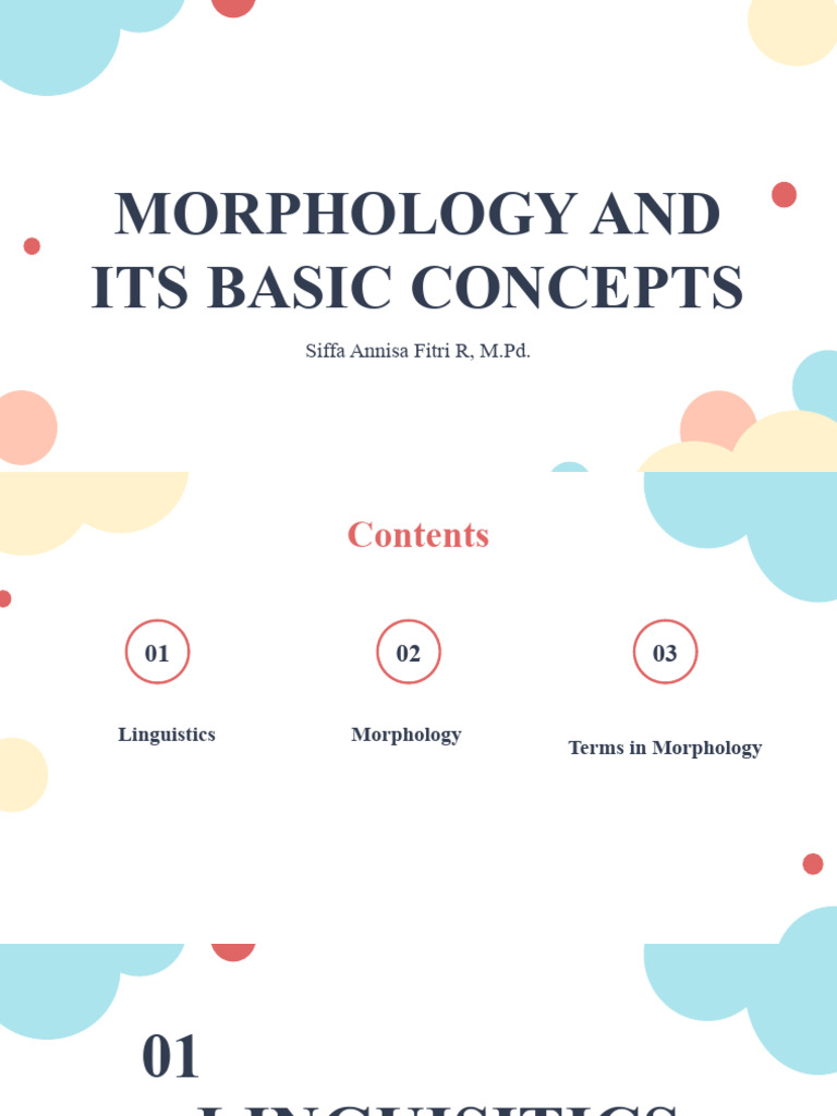 Morphology and Syntax - Morphology | PDF | Linguistics | Morphology ...