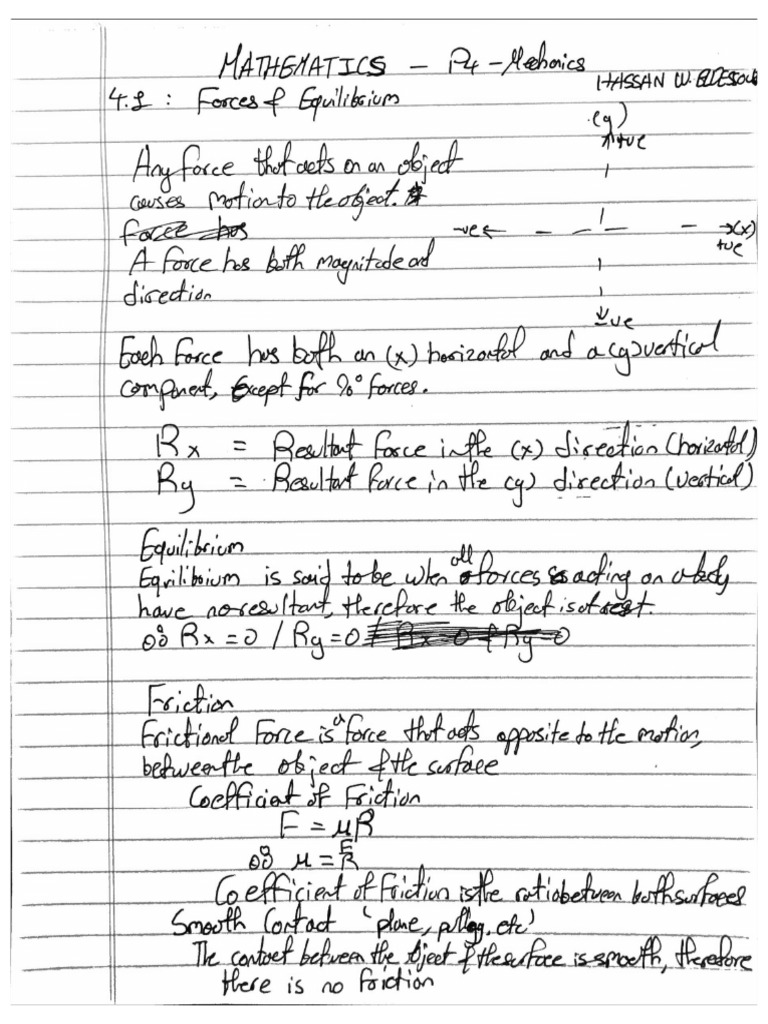 A Level Mathematics - P4 Complete Revision Notes | PDF