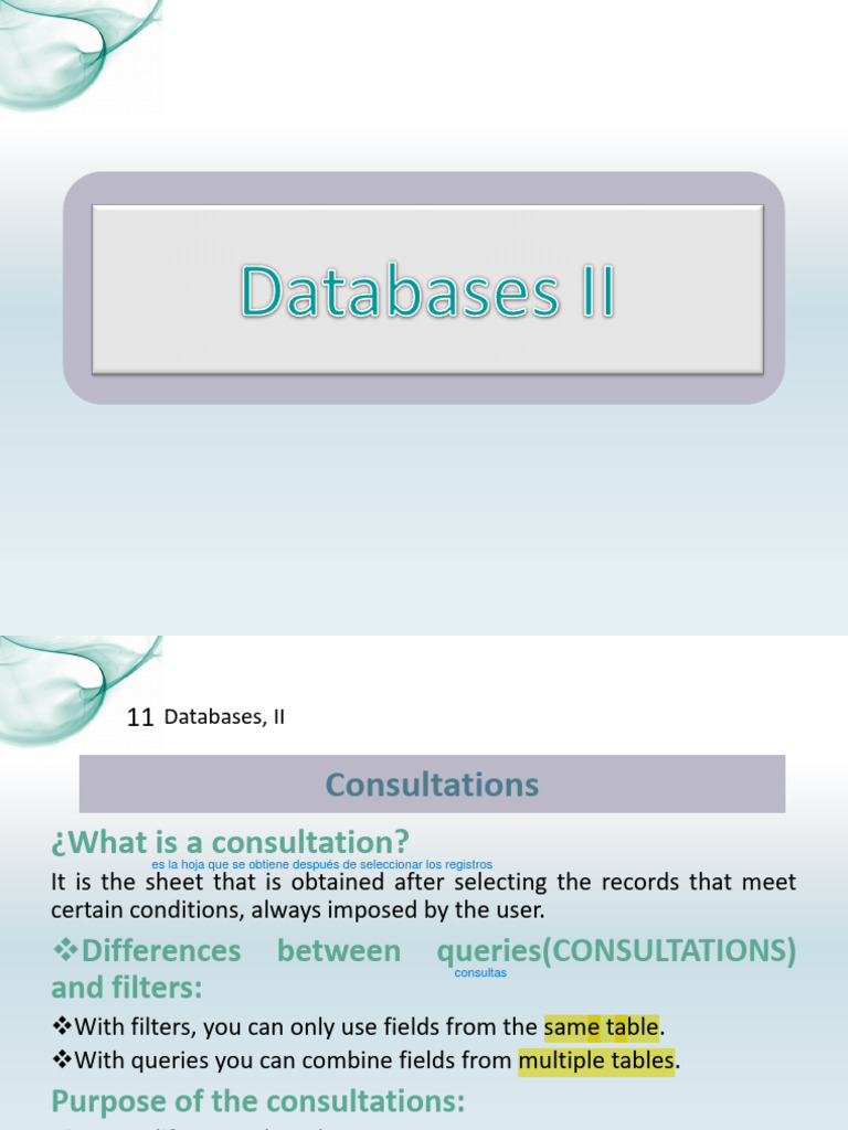 DATABASES 2 | PDF | Databases | Sql DATABASES 2 | PDF | Databases | Sql