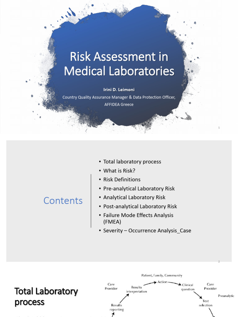 Medical Laboratory Risk Assessment Guide | PDF | Risk | Risk Management
