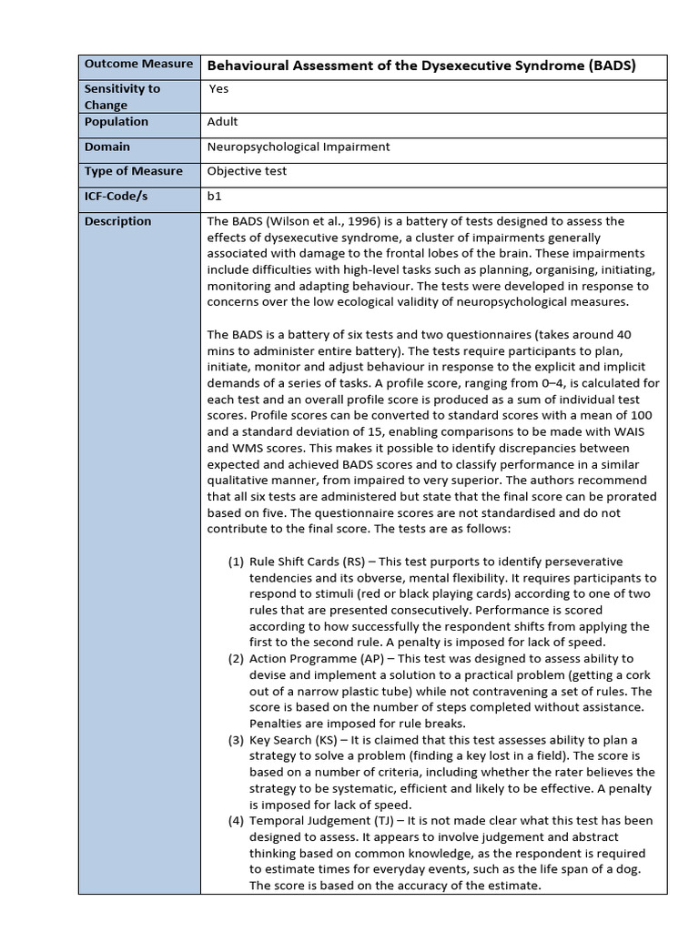 36item-scoring-template-complex-scoring | PDF | Neuroscience ...