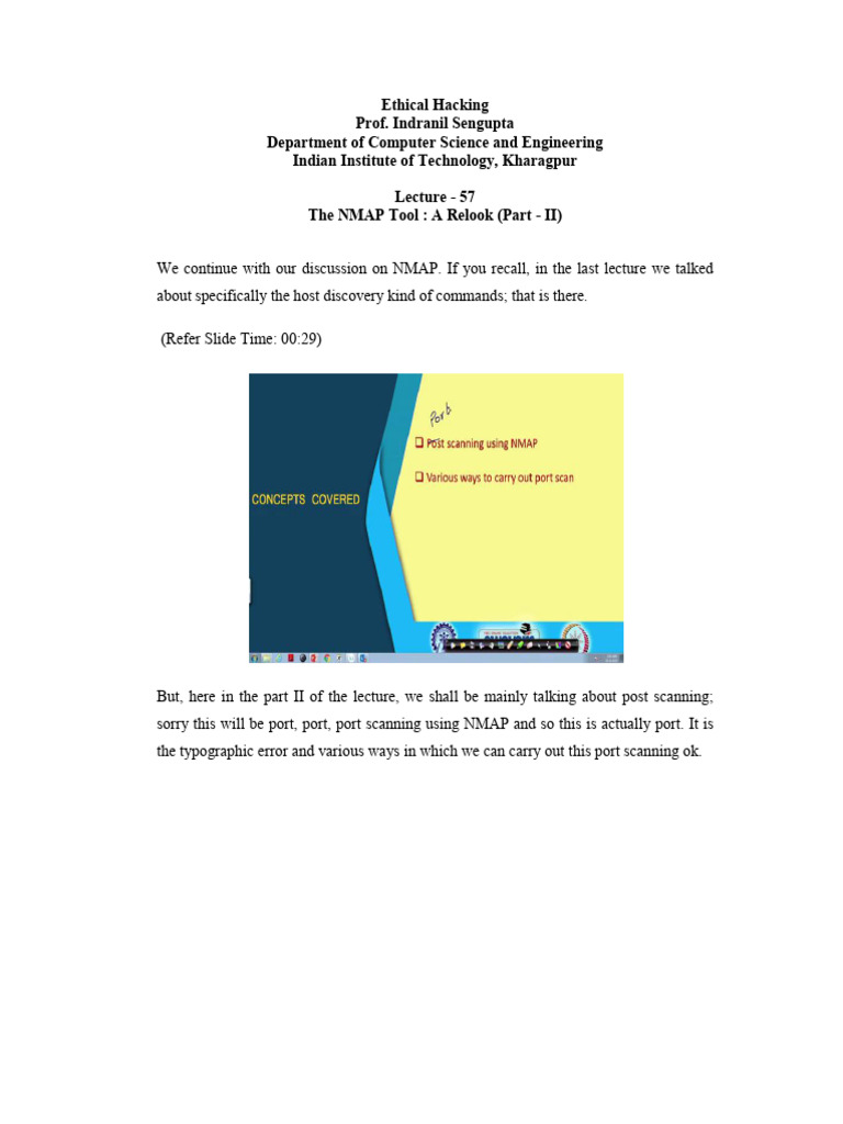 Lec 59 | PDF | Transmission Control Protocol | Port (Computer Networking)