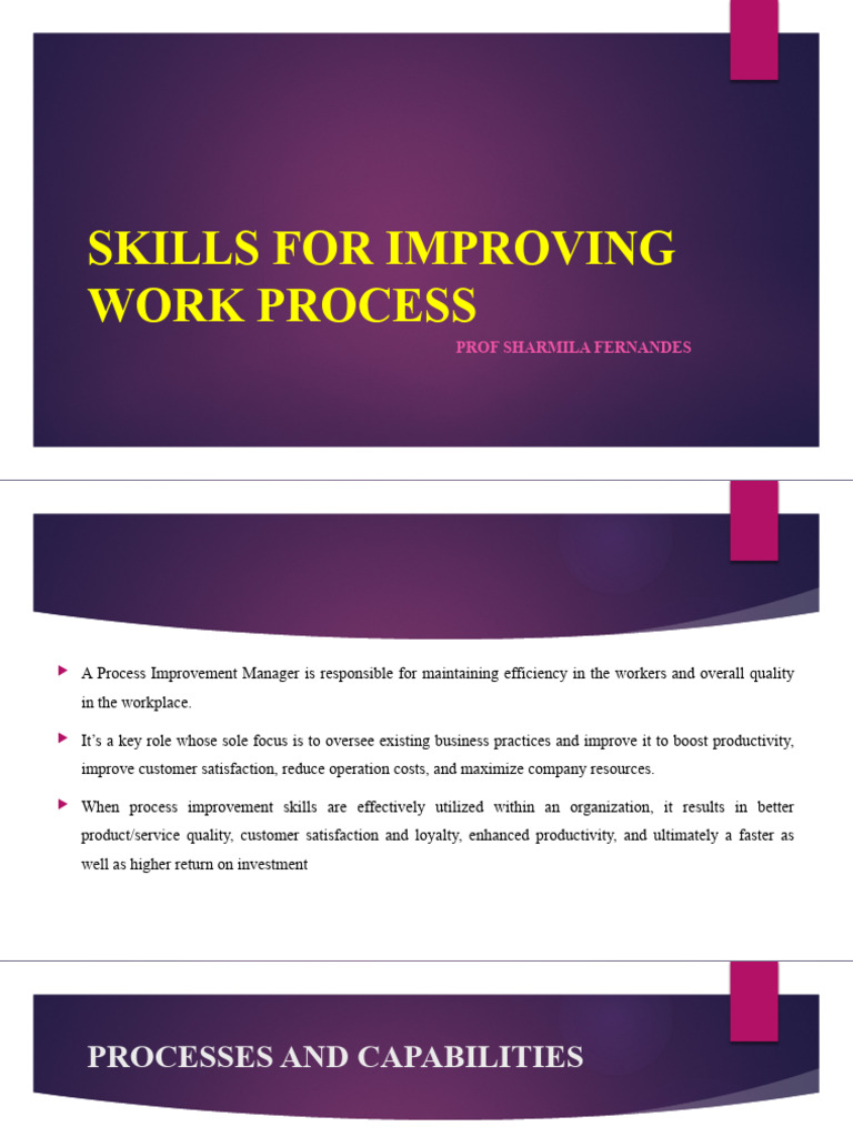 Module 3 SKILLS FOR IMPROVING WORK PROCESS | PDF | System | Conceptual Model