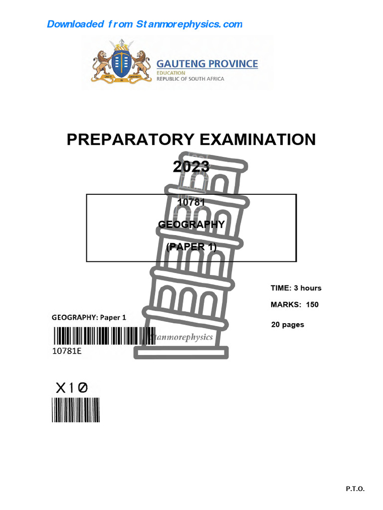 Geography Exam Prep 2023 | PDF | Tropical Cyclones | River