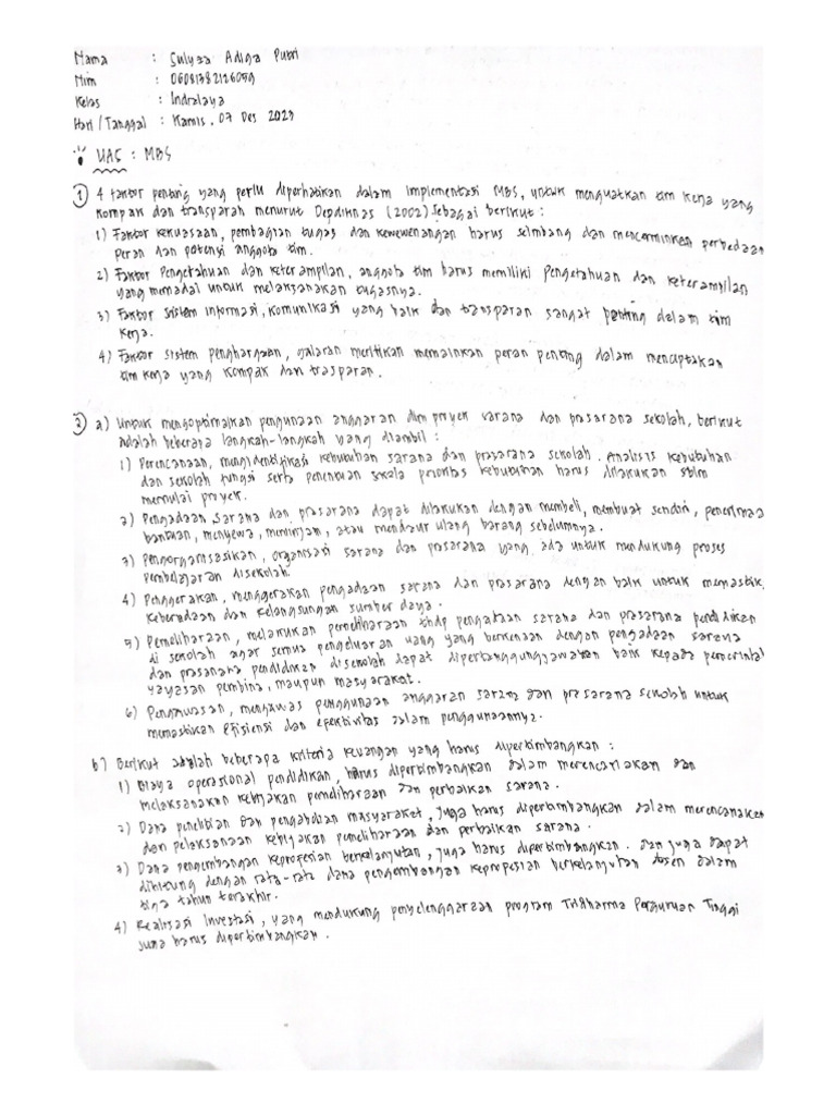 Uas MBS | PDF