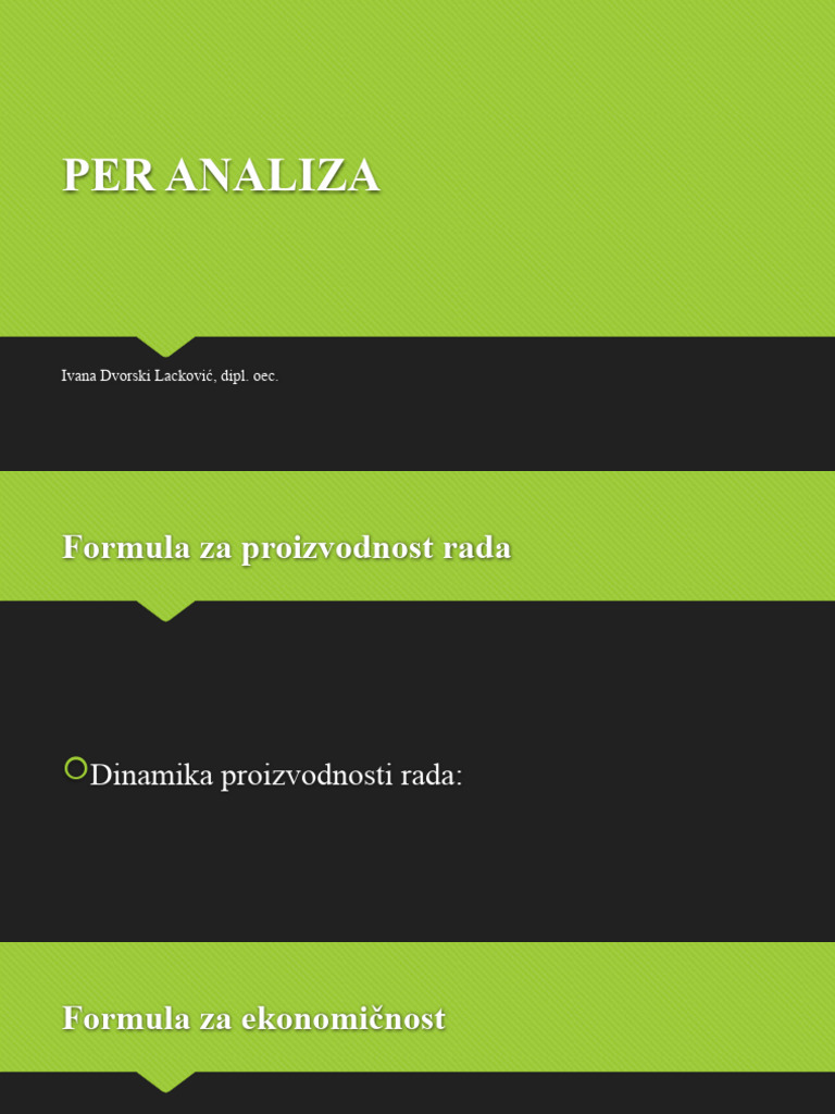3 PER Analiza | PDF