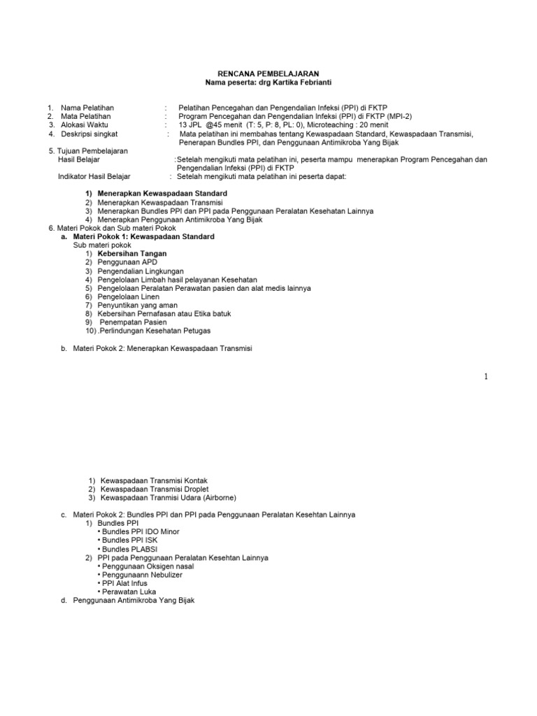 FORMAT RP - TOT PPI DRG Kartika | PDF