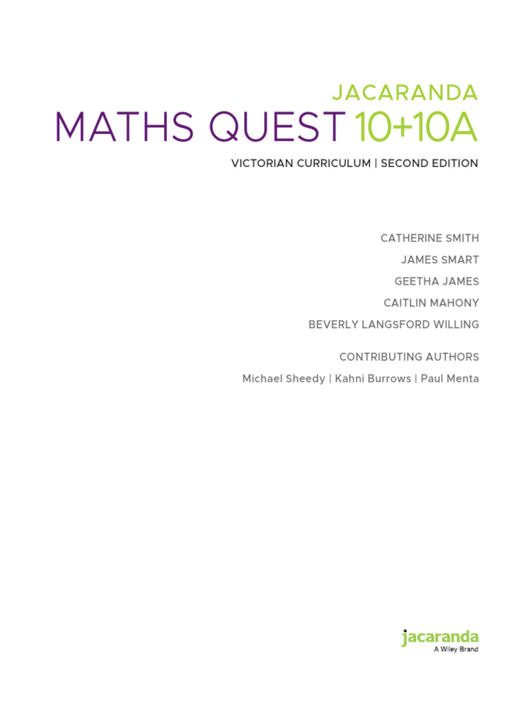 2022 Jacaranda 10 10a Maths Quest 2 | PDF | Numbers | Trigonometric ...