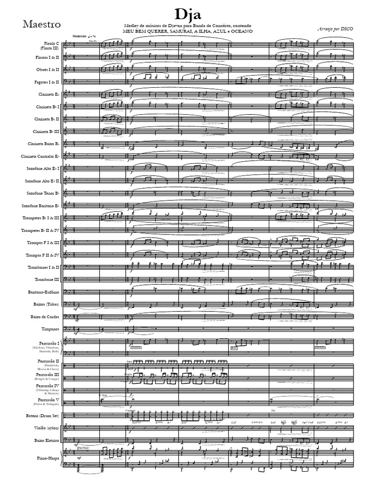 Dja (Grade + Partes) Completa | PDF | Singing | Vocal Music