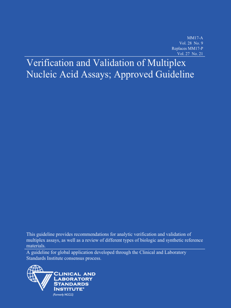 Verification and Validation of Multiplex PCR CLSI | PDF | Polymerase ...