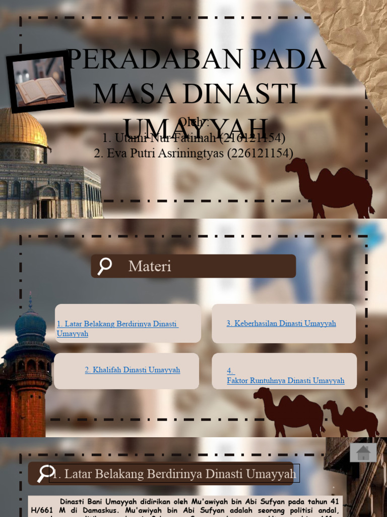 Peradaban Pada Masa Dinasti Umayyah-Spi-Kelompok 5 | PDF
