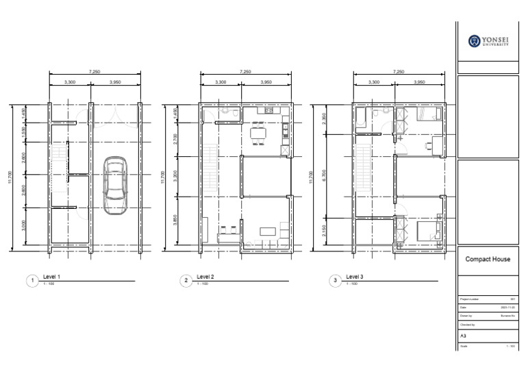 Compact House Floor Plan with furn-모형 | PDF