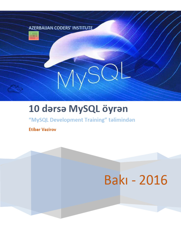 10 Derse Mysql Oyren Aze | PDF
