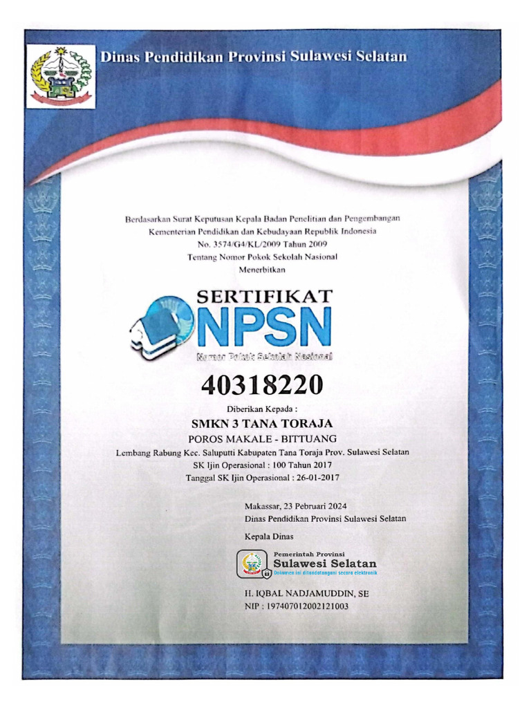 NPSN | PDF
