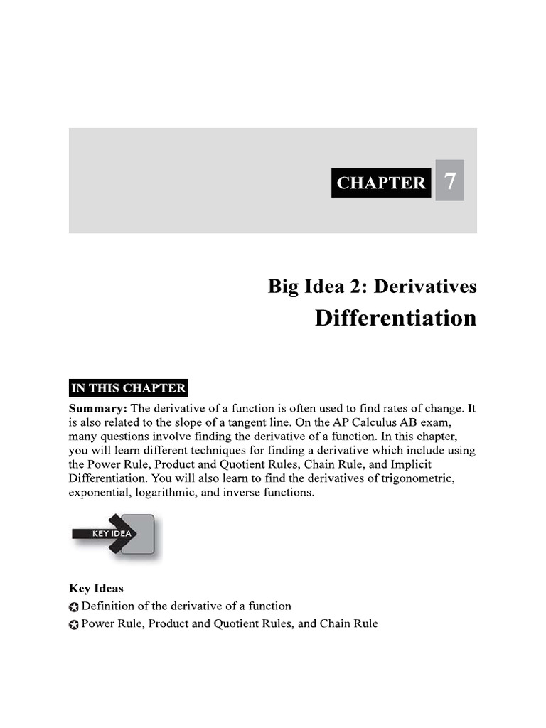 Differentiation | PDF