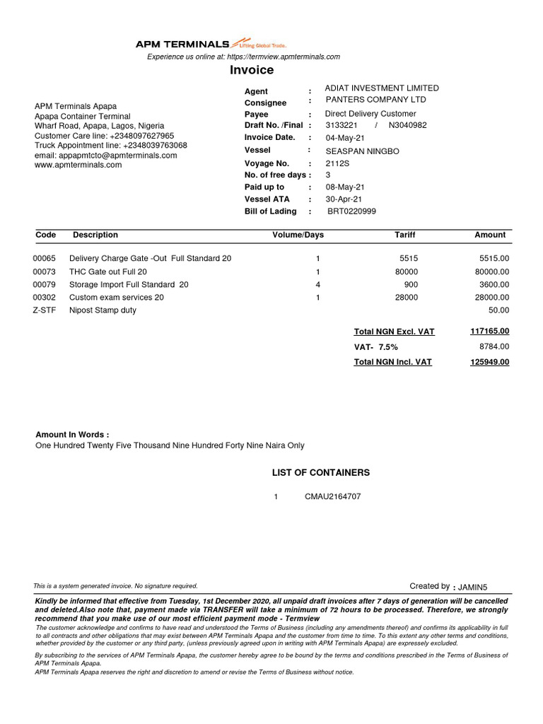 Invoice (37) | PDF | Payments | Invoice