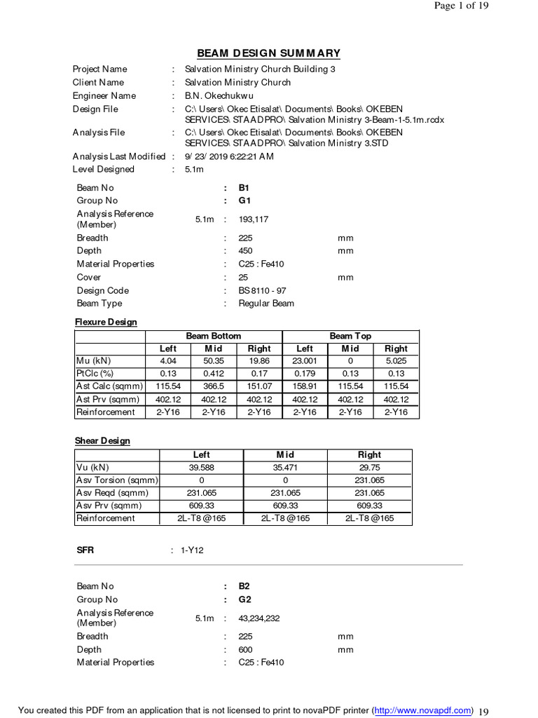 Beam Design Summary51 Pdf Beam Structure Bending