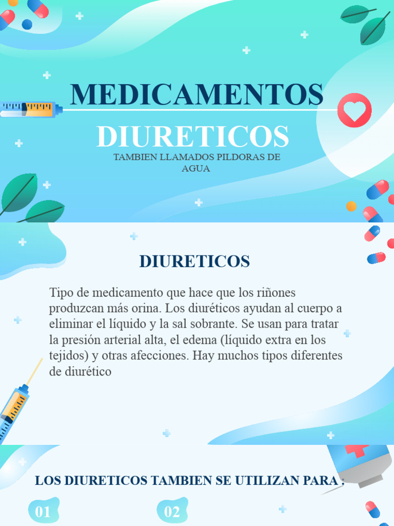 Tipos y usos de diuréticos comunes | PDF | Medicamentos con receta ...