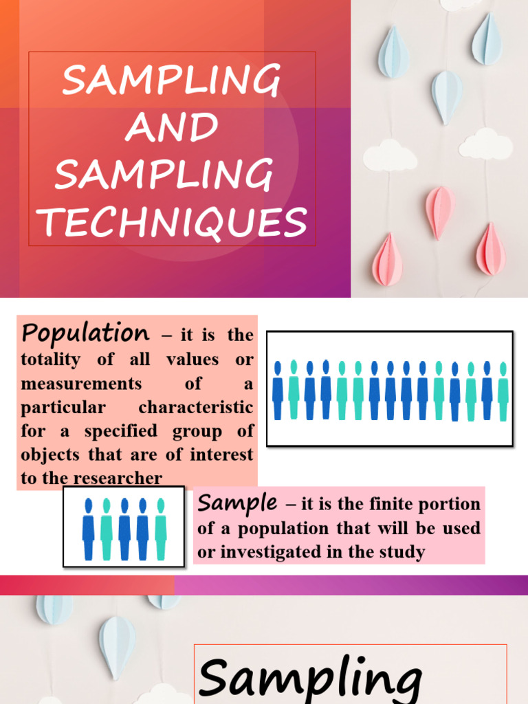 Sampling and Sampling Techniques | PDF | Sampling (Statistics ... Sampling and Sampling Techniques | PDF | Sampling (Statistics ...