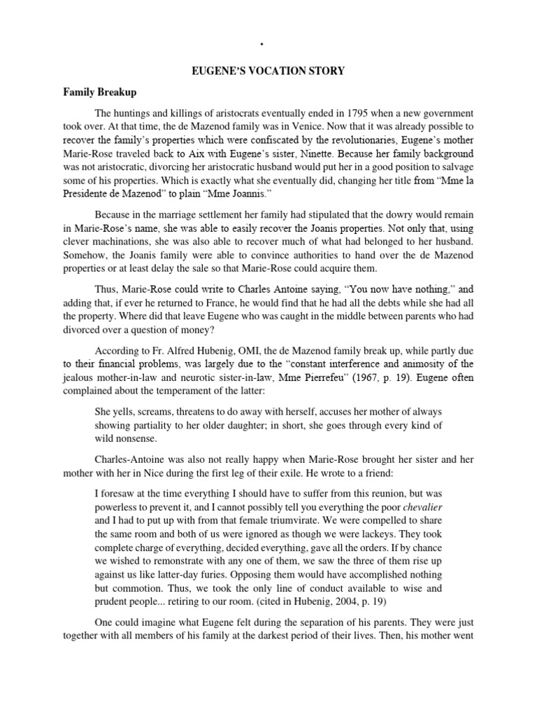 Eugene Vocation Story | PDF | Faith | God