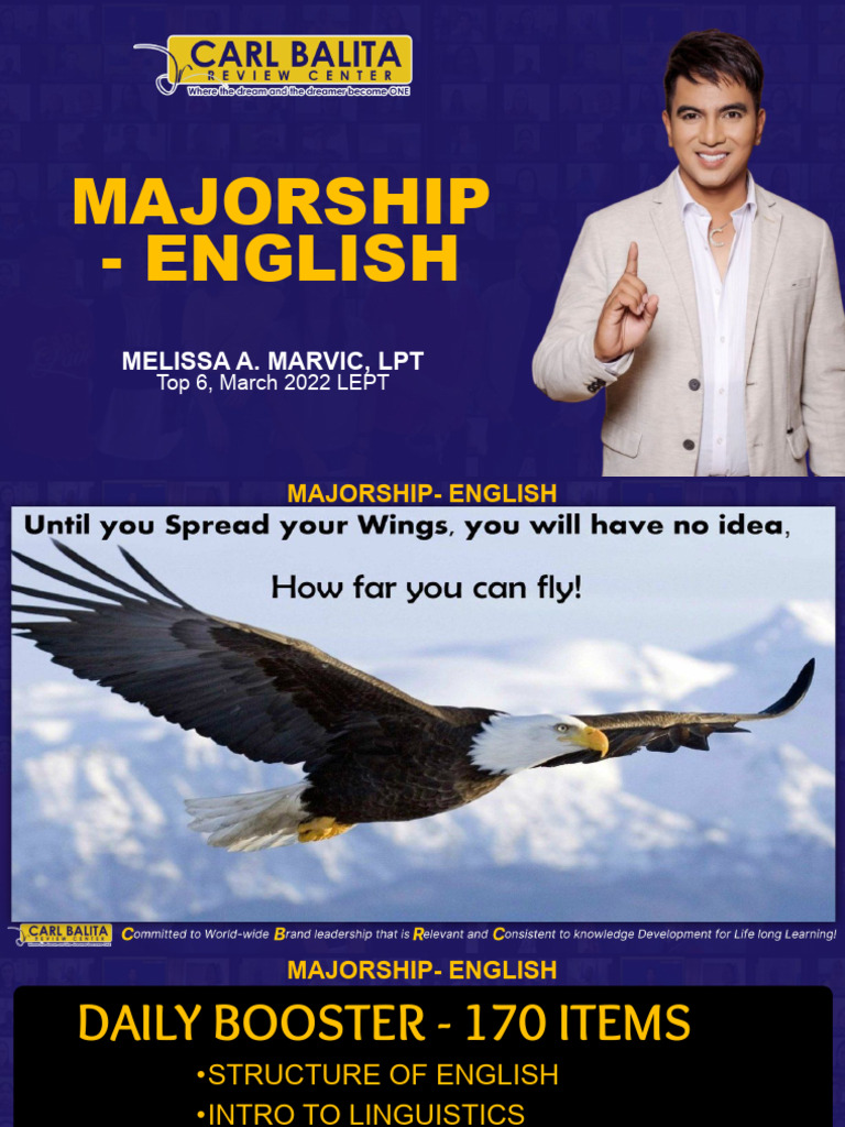 English Majorship Daily Booster Guide | PDF | English Language | Schools