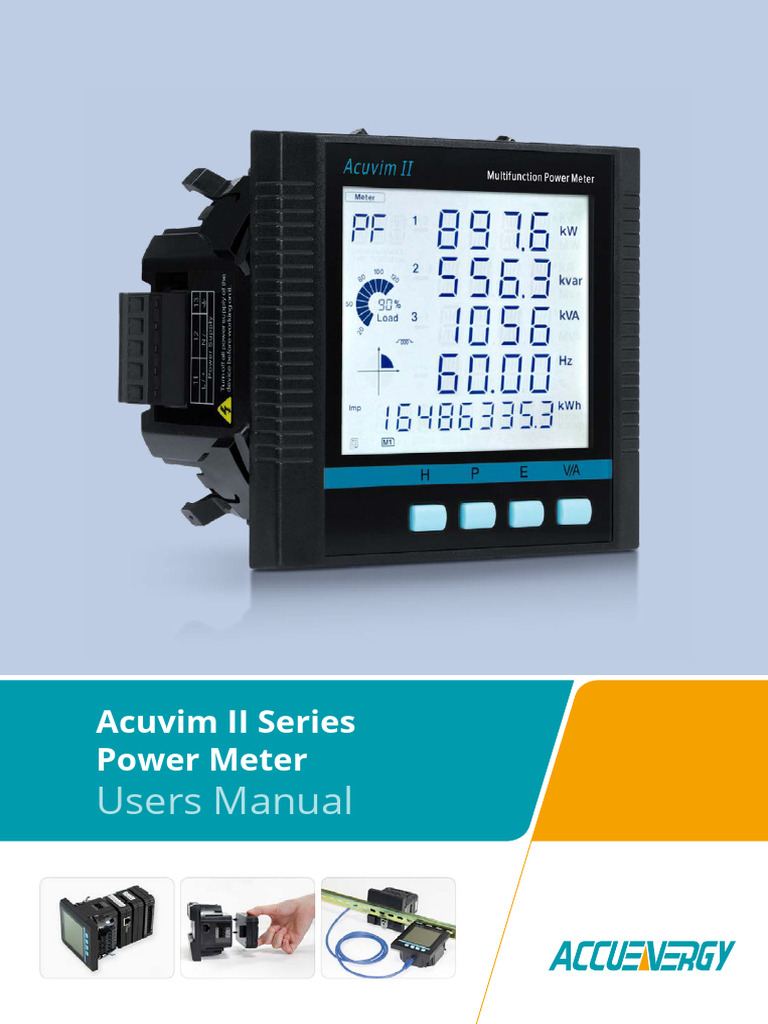 Acuvim II Power Meter User Manual 1040E1303 | PDF | Electronics ...