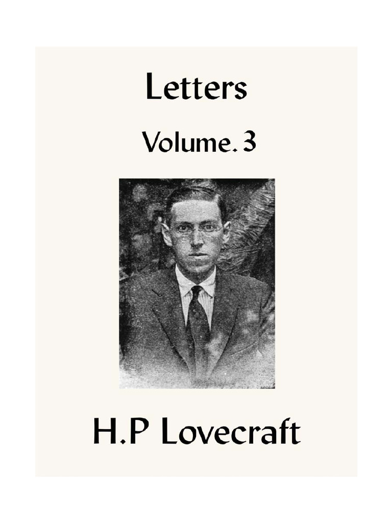 Selected Letters of H.P Lovecraft 3 (Berserker Books) | PDF